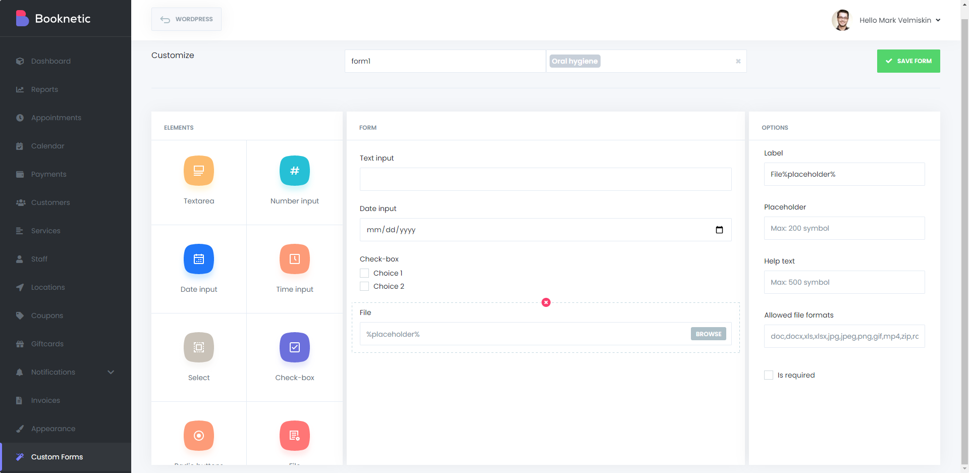 Wordpress Appointment Booking Plugin with Custom Forms